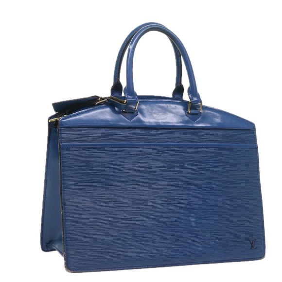 Louis Vuitton | Bags | Louis Vuitton Epi Riviera Hand Bag Blue M4885 Lv ...